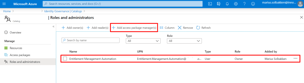 Birth right permissions using Azure AD Entitlement Management access ...