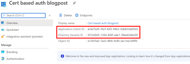 Authenticating to Azure AD as an application using certificate based ...