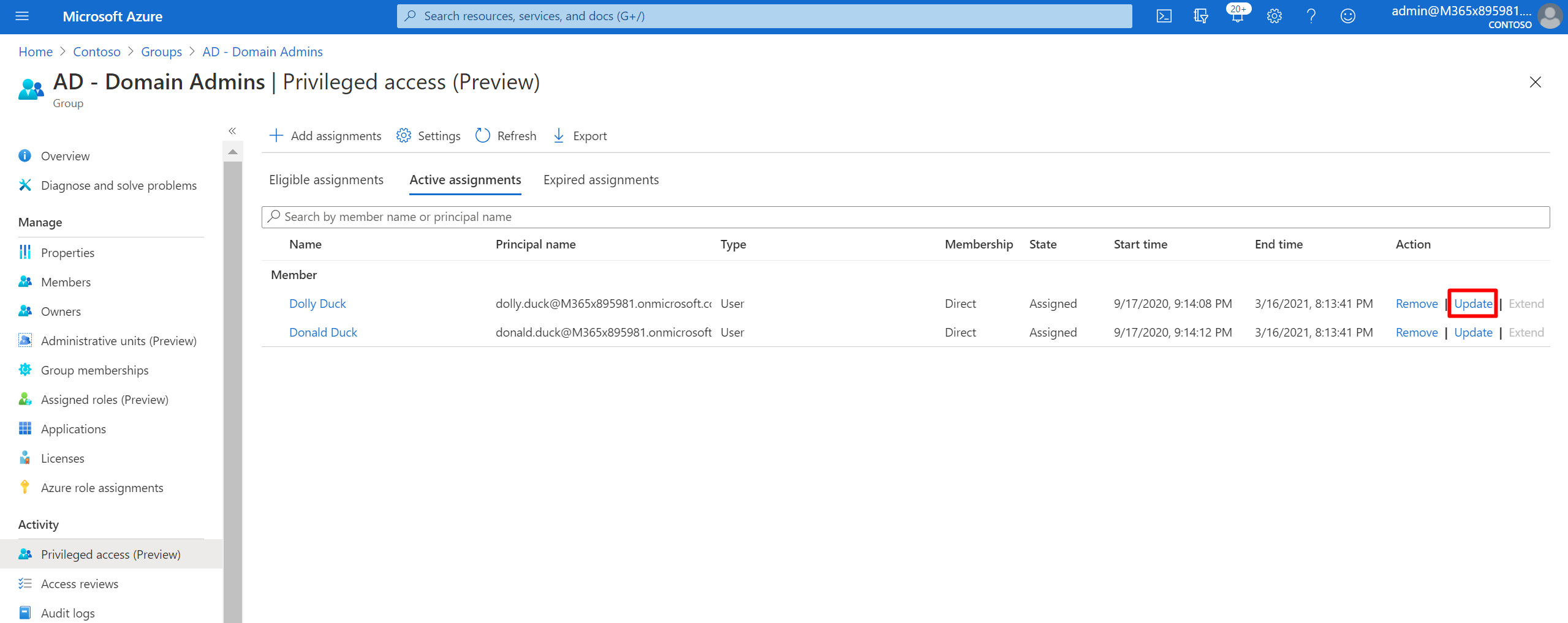 Using Azure AD Privileged Identity Management with Active Directory ...