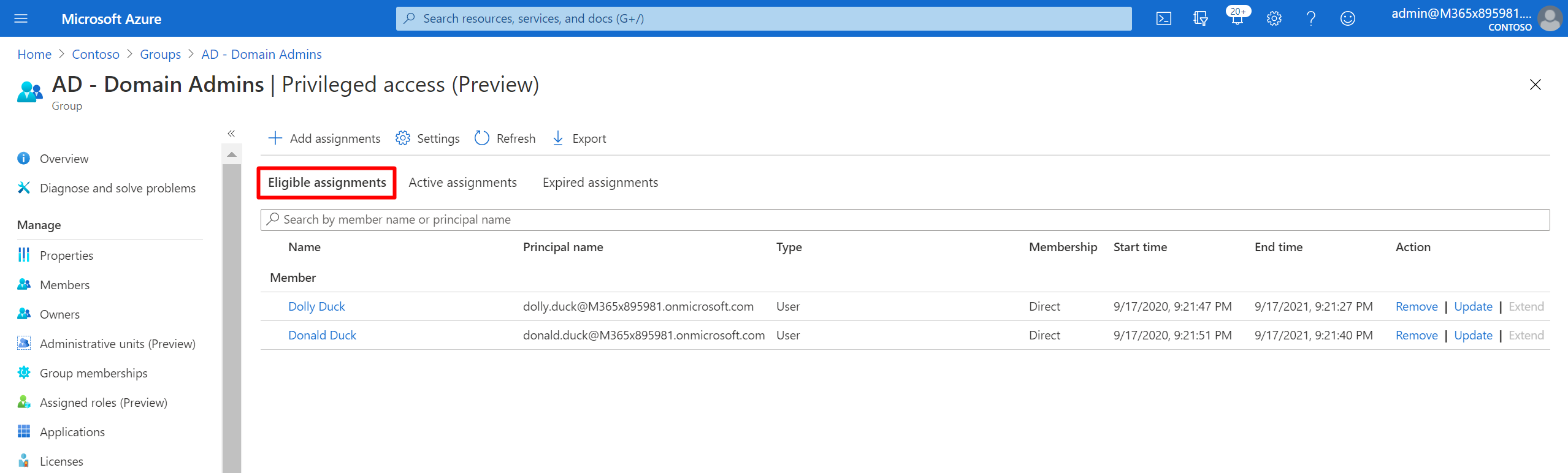 Using Azure AD Privileged Identity Management with Active Directory ...
