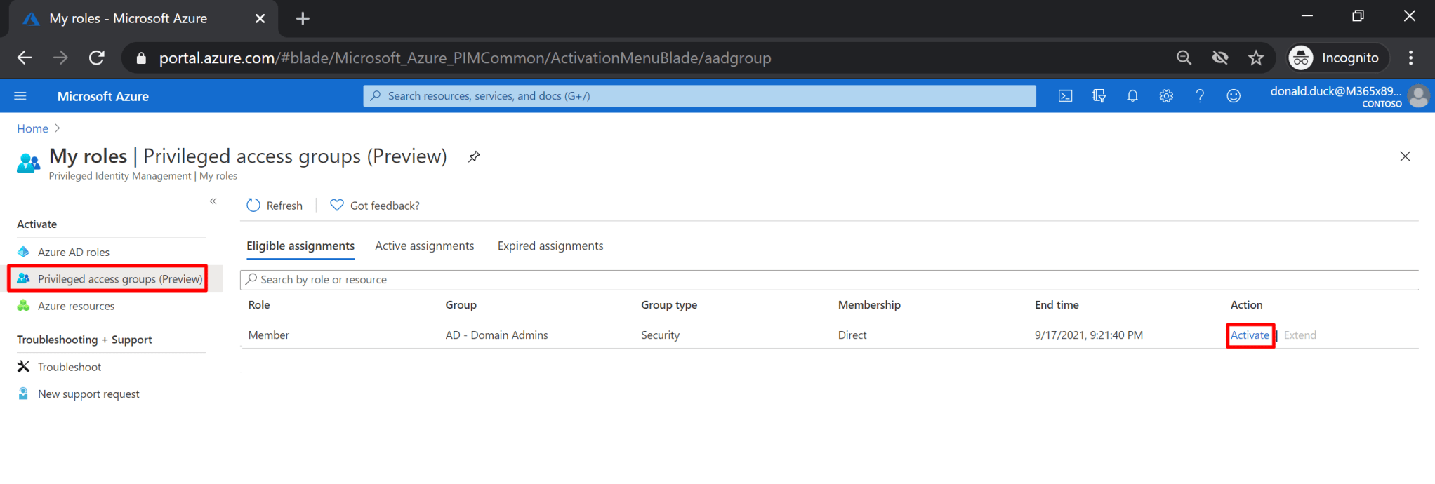 Using Azure AD Privileged Identity Management with Active Directory ...