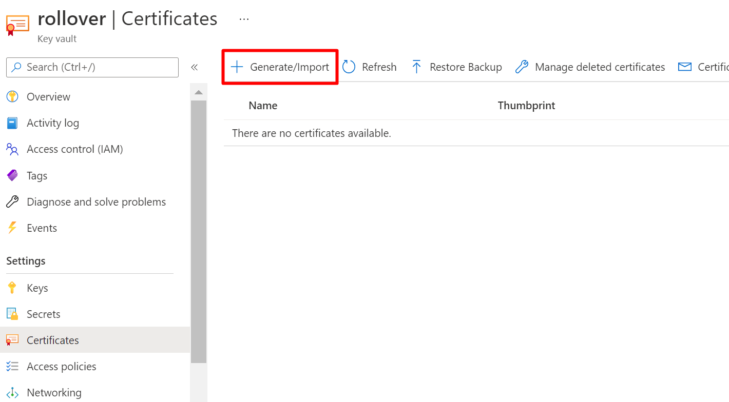 Automating certificate rollover for Azure AD applications using Azure Functions and KeyVault ...