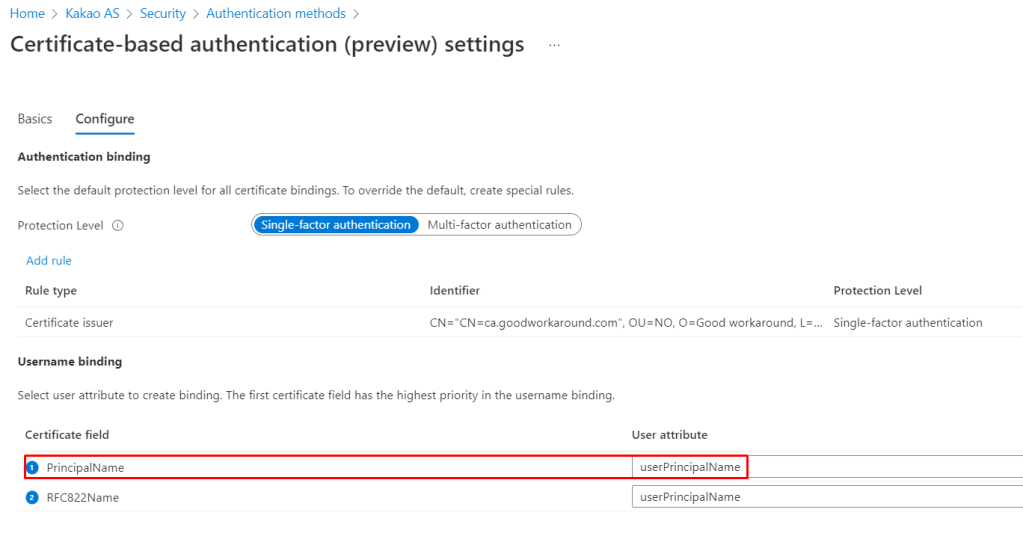 Digging into Azure AD Certificate-Based Authentication – Good Workaround!