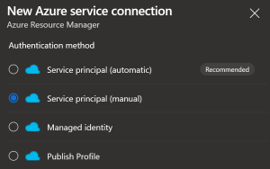 Azure DevOps ARM Service Connection using certificate – Good Workaround!
