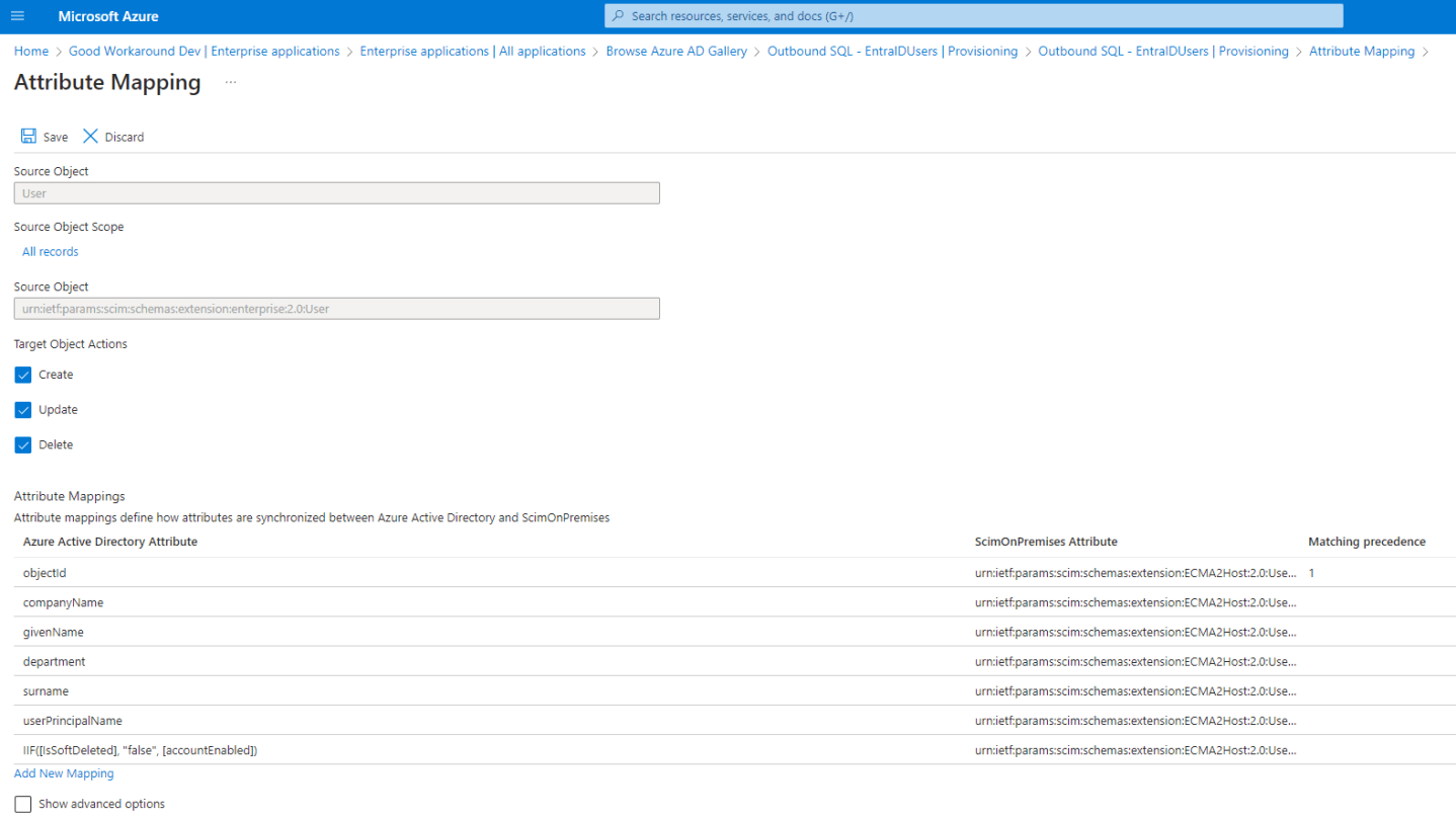 Populating a SQL database directly from Entra ID using ECMA Connector ...