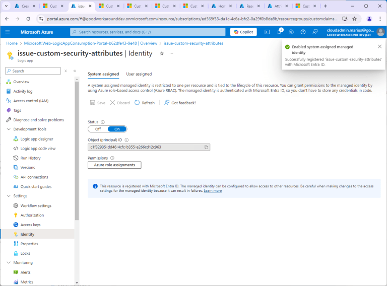 Issuing Custom Security Attributes in Entra ID tokens – Good Workaround!