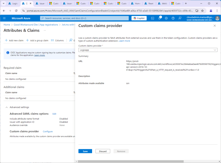 Issuing Custom Security Attributes in Entra ID tokens – Good Workaround!