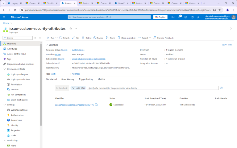 Issuing Custom Security Attributes in Entra ID tokens – Good Workaround!