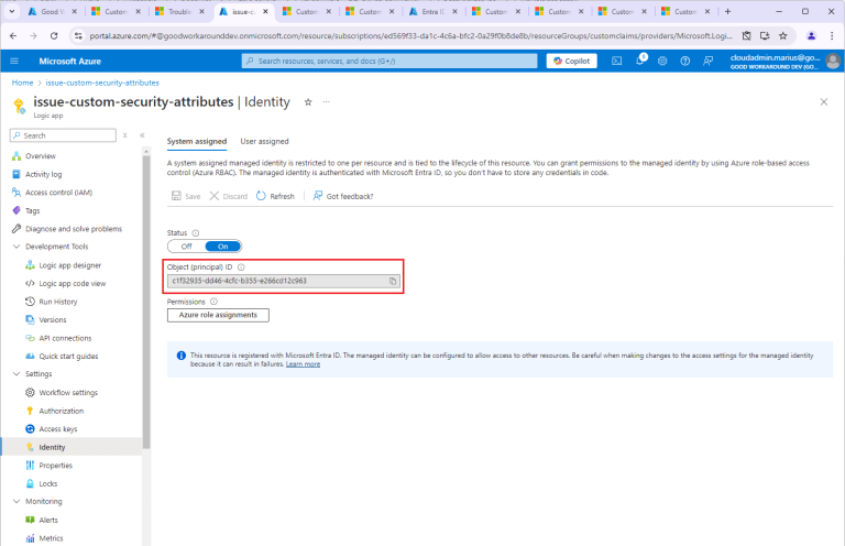 Issuing Custom Security Attributes in Entra ID tokens – Good Workaround!