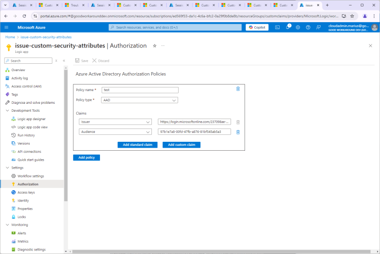 Issuing Custom Security Attributes in Entra ID tokens – Good Workaround!