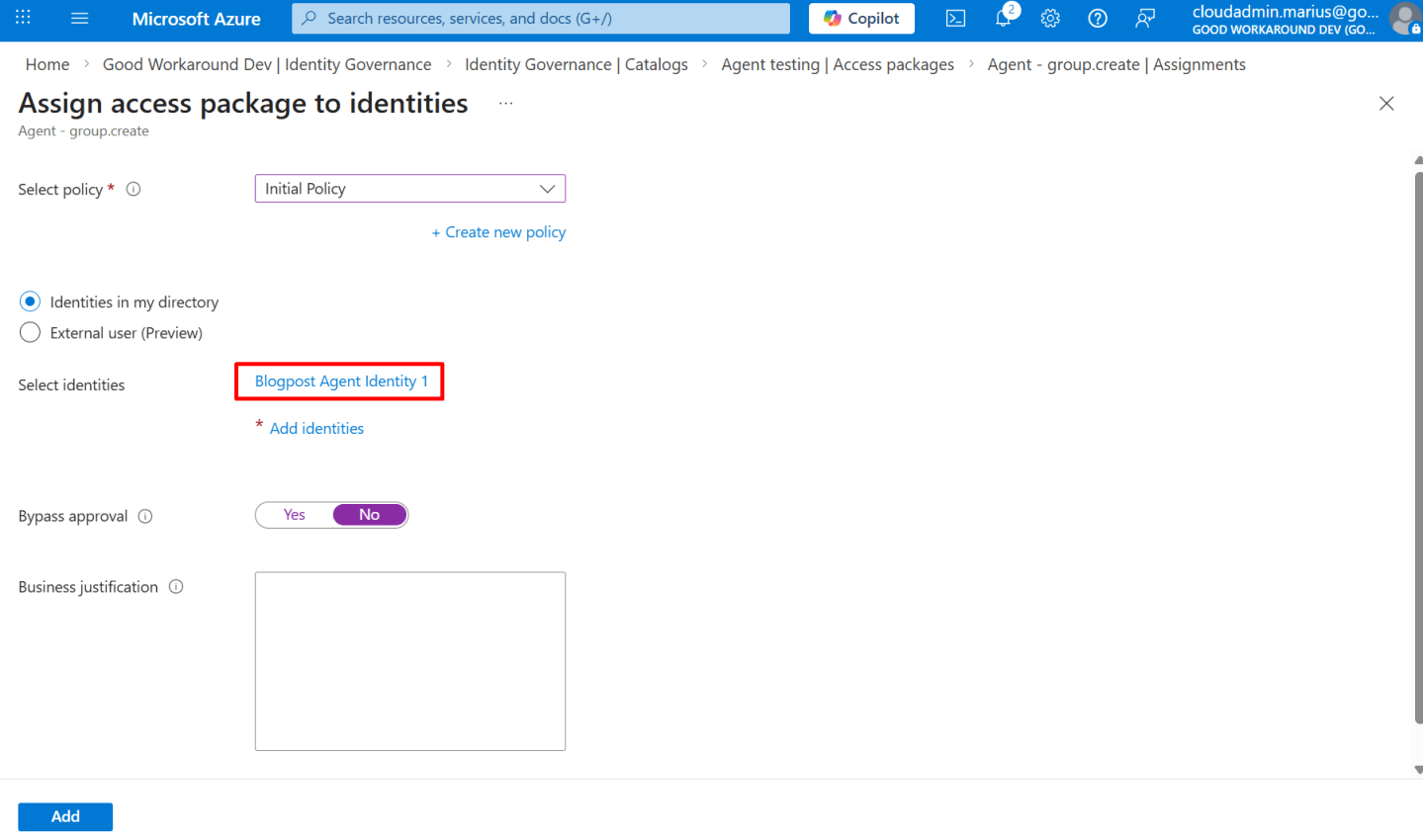 Digging deep into Entra agent identities – #2 – Good Workaround!